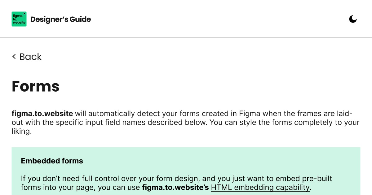 Designer's Guide - figma.to.website